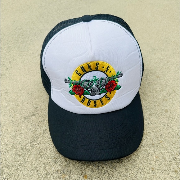 Vintage | Accessories | Vintage Guns N Roses Band Trucker Hat Snapback ...